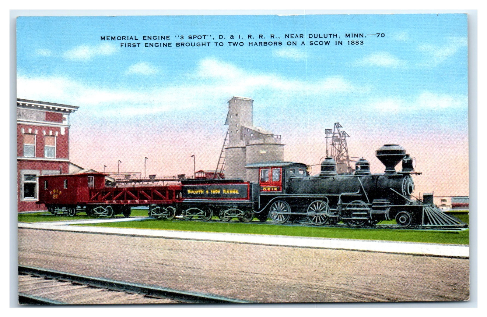 DULUTH, MN Postcard- MEMORIAL ENGINE 3 SPOT D & I R R R | eBay