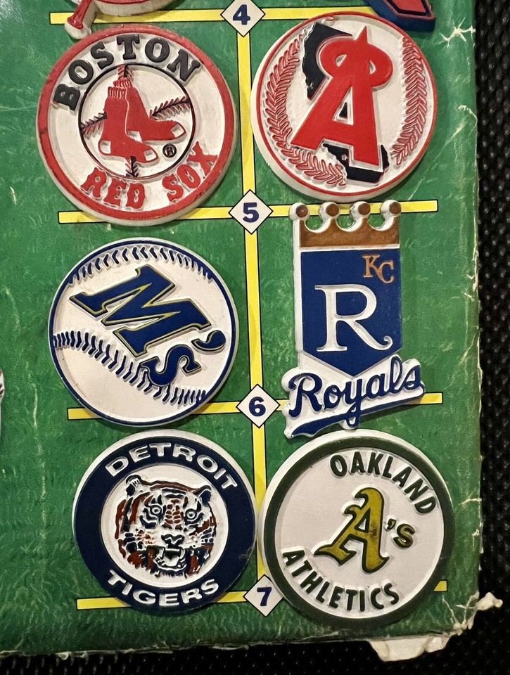 VINTAGE MLB BASEBALL MAGNET TEAM LOGO STANDINGS BOARD 27 MAGNETS ...