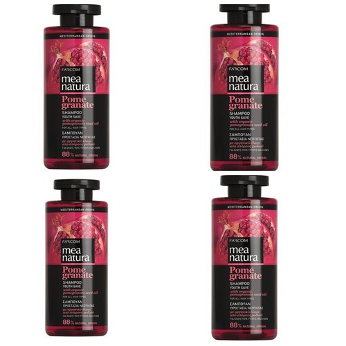 4 Pack Omega 3 Vitamins Polyphenols Pomegranate All Hair Types Shampoo ...