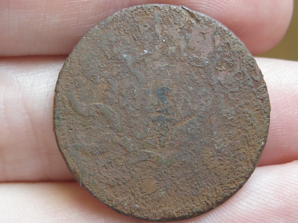 1787 Fugio Cent- Crusty, Metal Detector/Shipwreck Find?- Rare Colonial ...