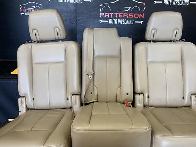 2008 Ford Expedition Eddie Bauer 2nd Row Rear Back Seats | Tan Leather ...