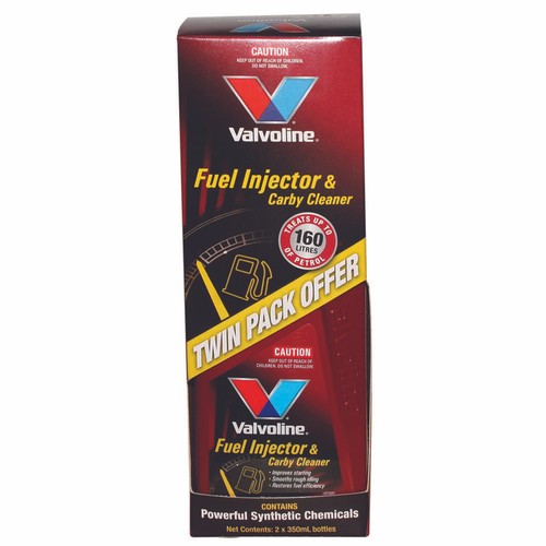 TWIN PACK Valvoline Fuel Injector Cleaner x2 350ml treats up to 160Ltr ...