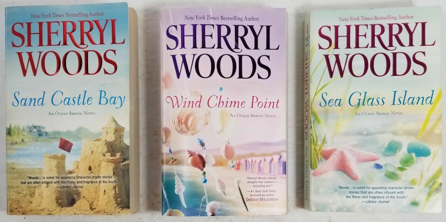 SHERRYL WOODS OCEAN BREEZE SERIES Complete 3 BOOK SET Collection Lot ...