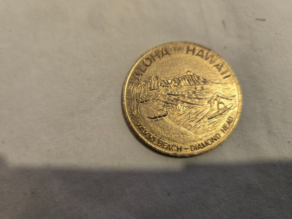 Vintage Hawaii Dollar Honolulu Aloha From Hawaii Waikiki Diamond Head ...
