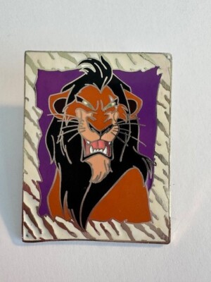 Disney Pin The Lion King Villains Series 2002 Scar Grin Zebra Print ...