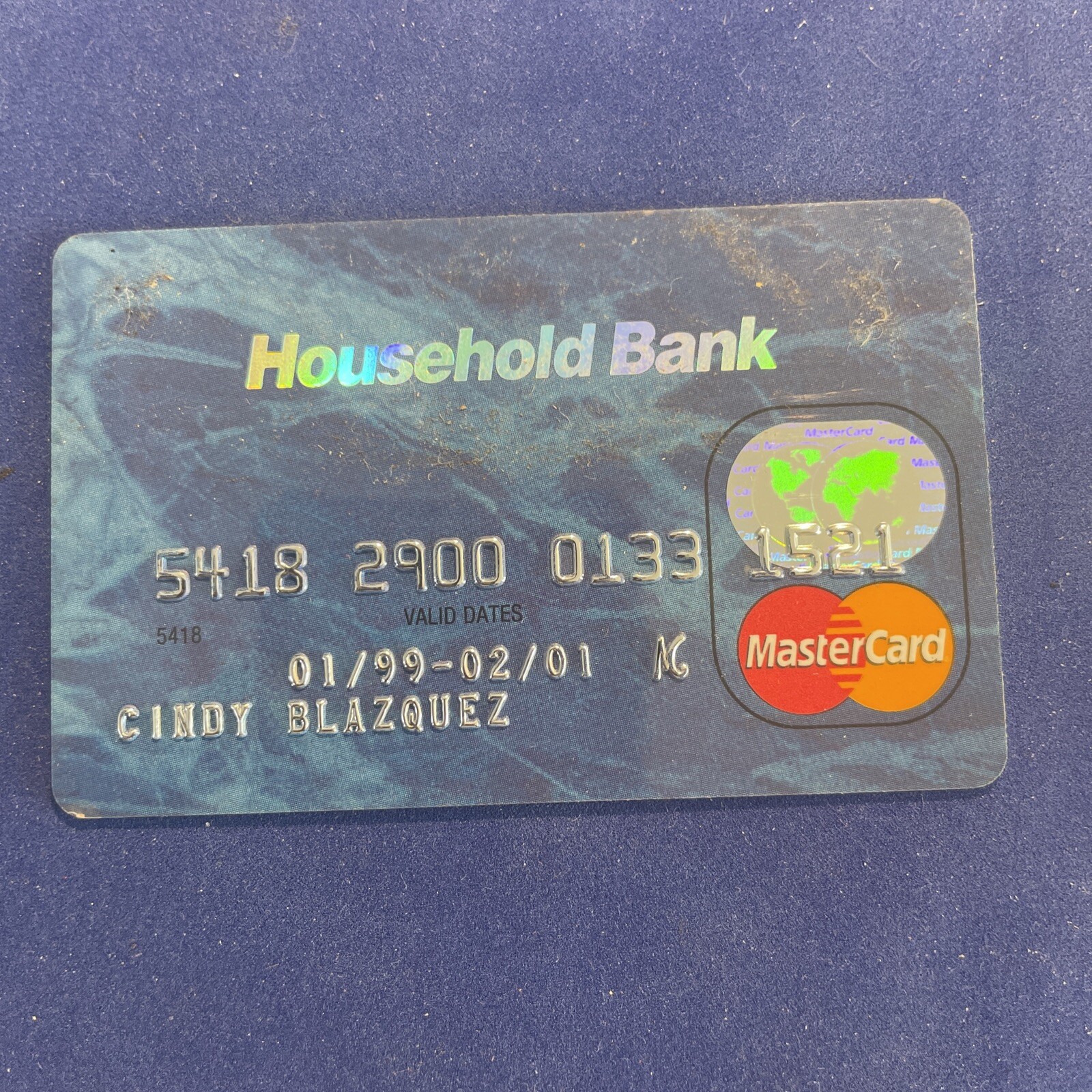 EXPIRED HOUSEHOLD BANK MASTERCARD BANK CARD (27A) | eBay