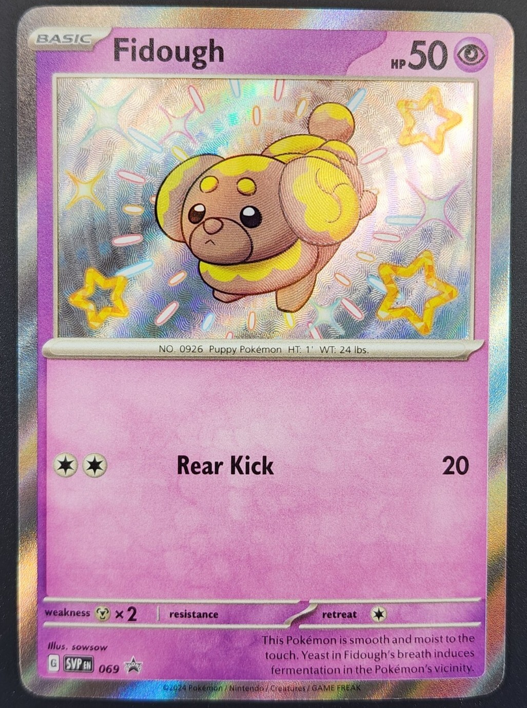 Shiny Fidough SVP EN 069 Holo Black Star Promo Pokémon TCG | eBay
