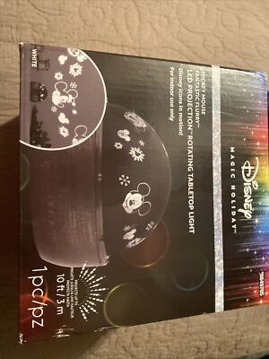Disney Mickey Mouse Fantastic Flurry LED Projection Rotating Tabletop ...