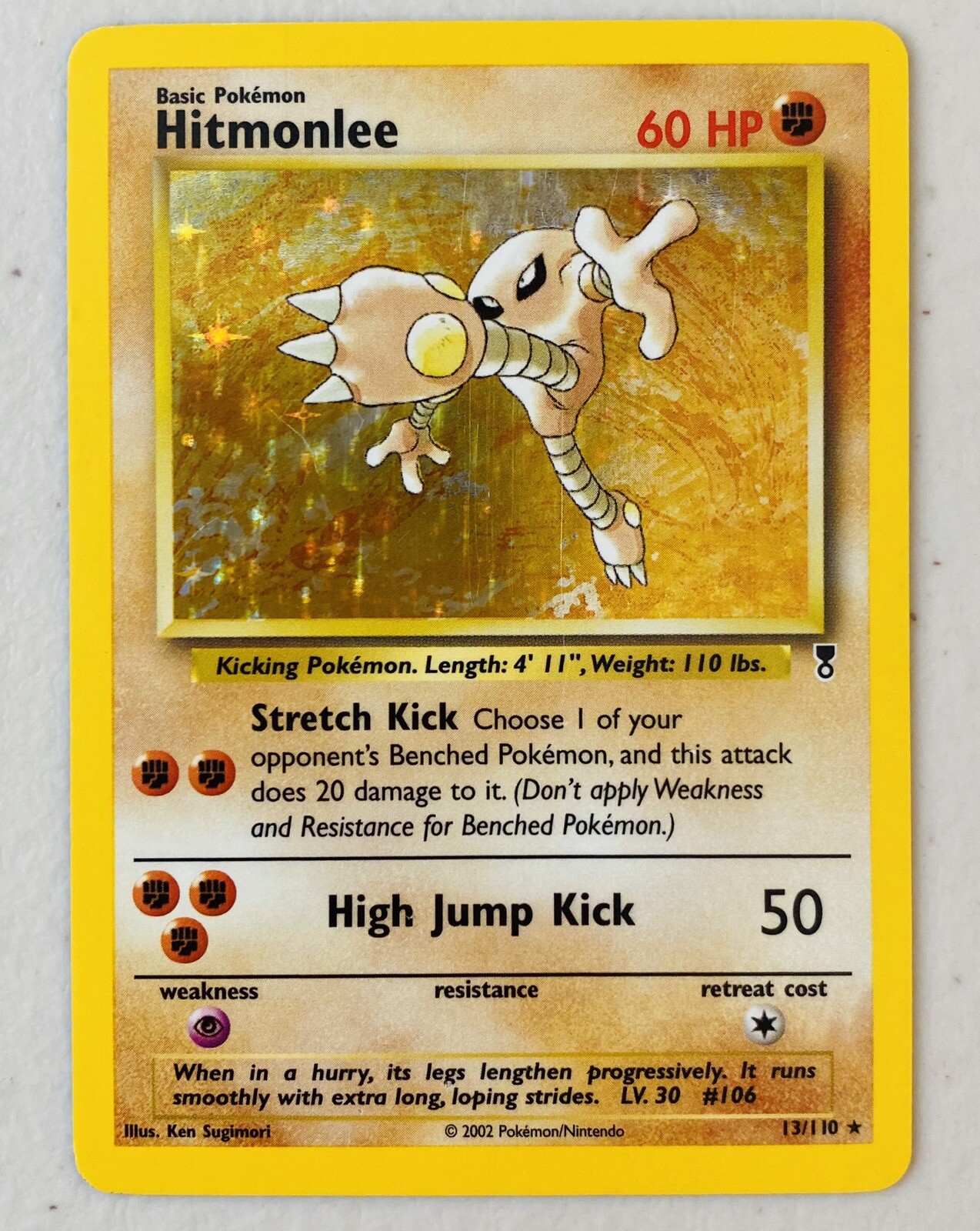 Rare Hitmonlee Holographic Pokemon Card | eBay