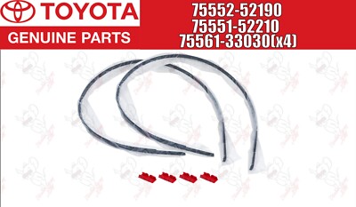 TOYOTA Genuine Roof Molding LH RH & Clip 4qty Set For 2012-2021 Prius C ...