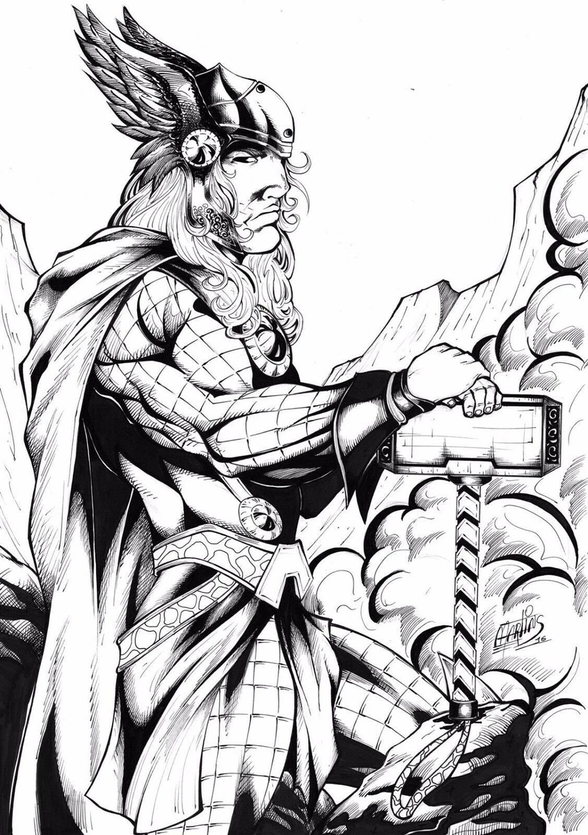 Thor Avengers Drawing