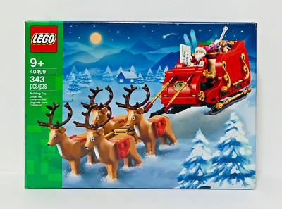 New Lego Seasonal Exclusive 40499 Santa's Sleigh 343 Pcs Building Toy ...