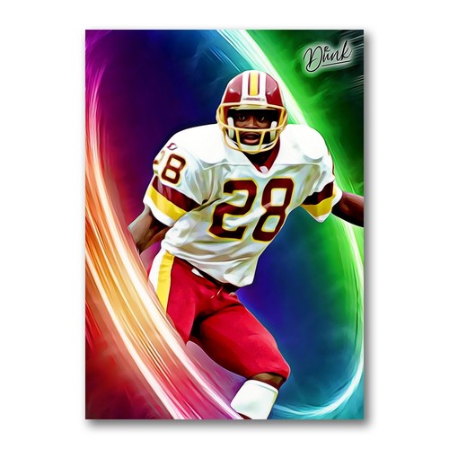 Darrell Green Speed Of Light Sketch Card Limited 03/20 Dr. Dunk Signed ...