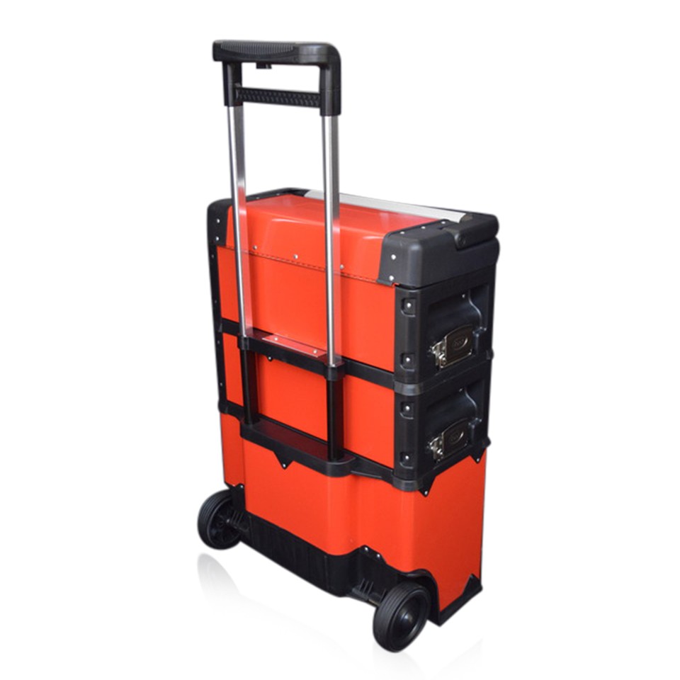 US PRO Tools 3 IN 1 Mobile Rolling Chest Trolley Cart cabinet Wheels ...