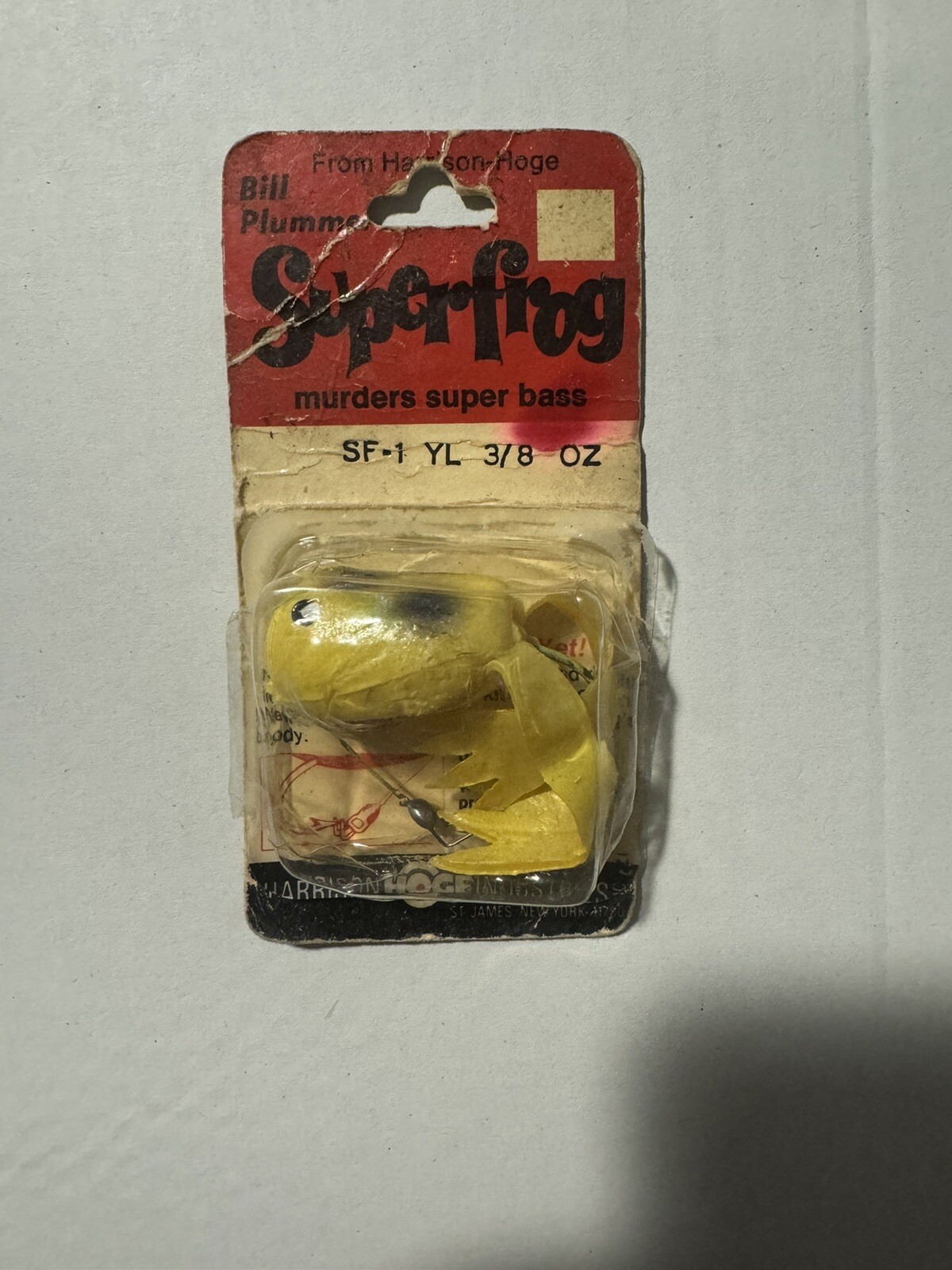 Vintage Bill Plummer's Super Frog Fishing Lure Topwater New Old Stock ...