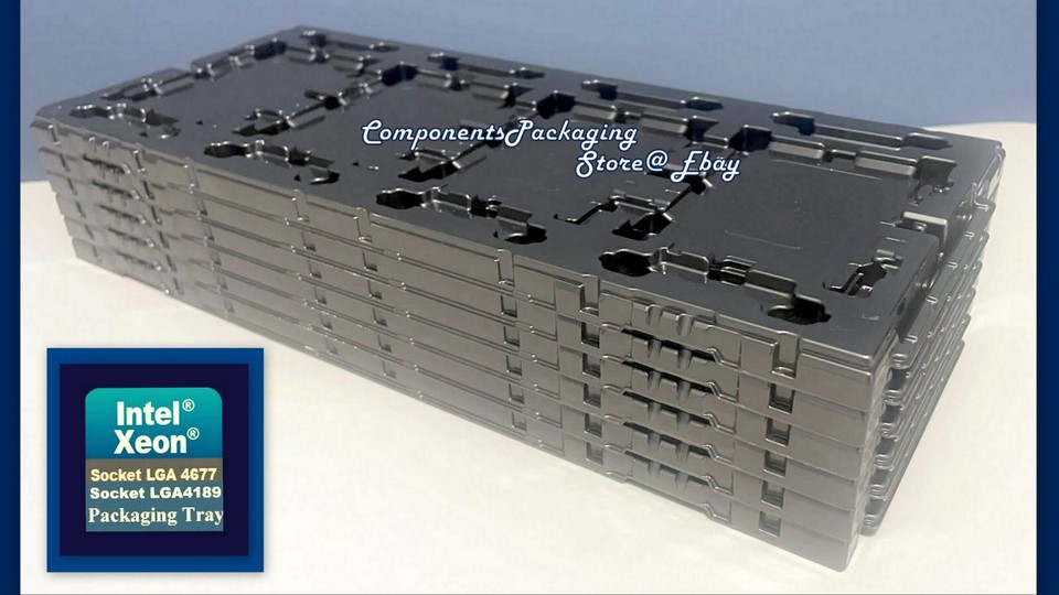 Scalable Intel Xeon Tray for 4th 5th Gen Socket LGA4677 CPU Lot of 2 5 ...