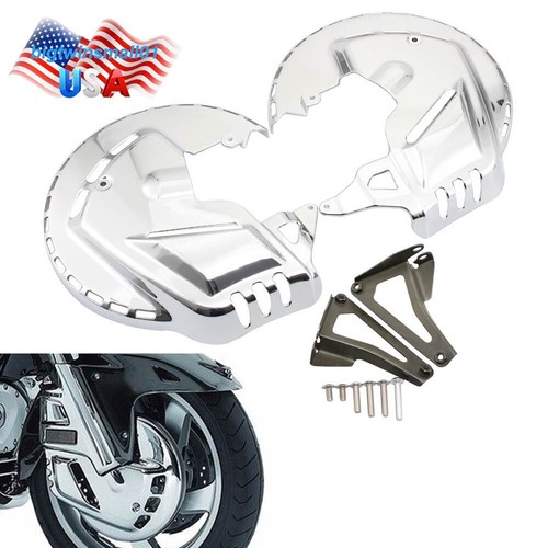 Chrome Brake Rotor Covers w/LED Ring Of Fire For Honda Goldwing GL1800 ...