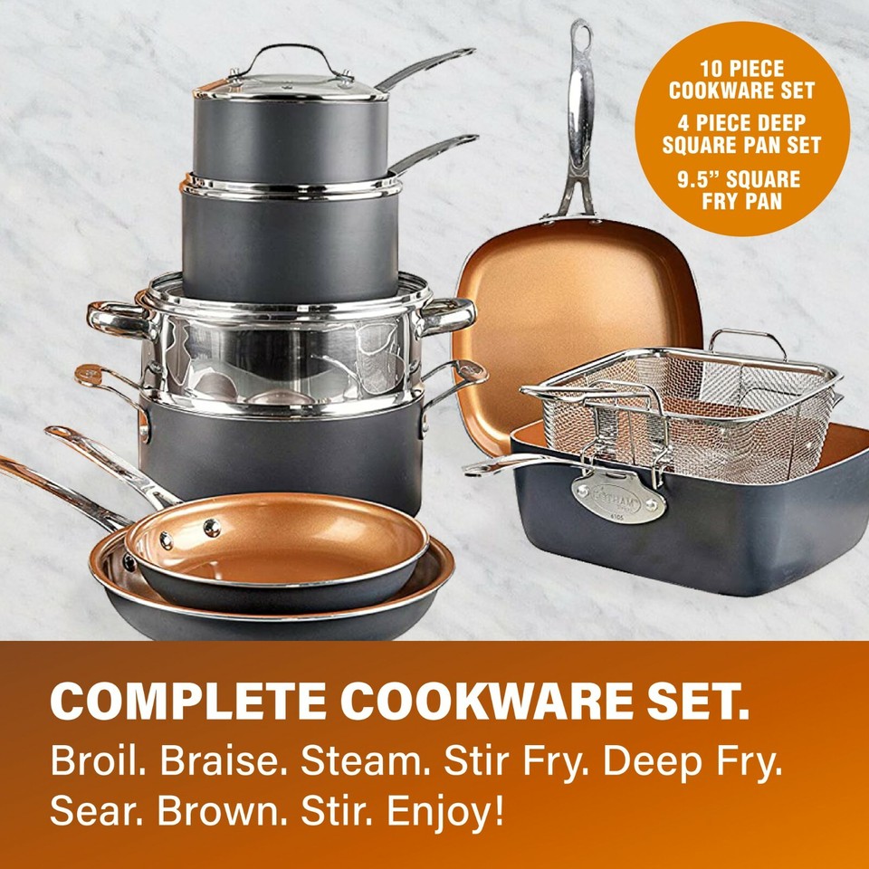 Gotham Steel 20 Piece Nonstick Cookware & Bakeware Set - 3 Available ...