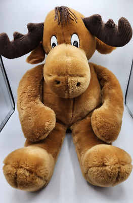 Large Moose Stuffed Animals Aurora Large White Holiday Winter Cozies