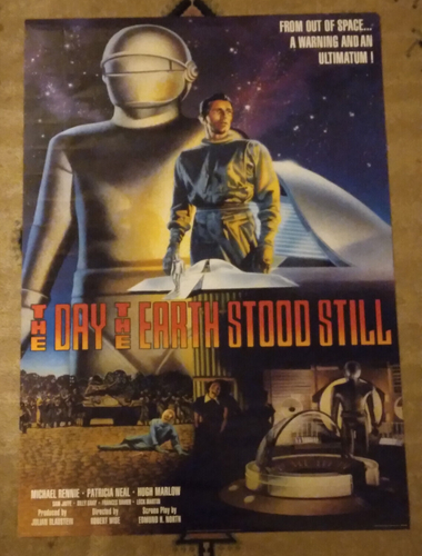 The Day the Earth Stood Still Movie Poster 24x36 Good Vintage Condition ...