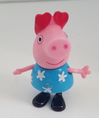 Peppa Pig Figure Picnic Time Peppa Replacement Figure Blue Flower Dress ...