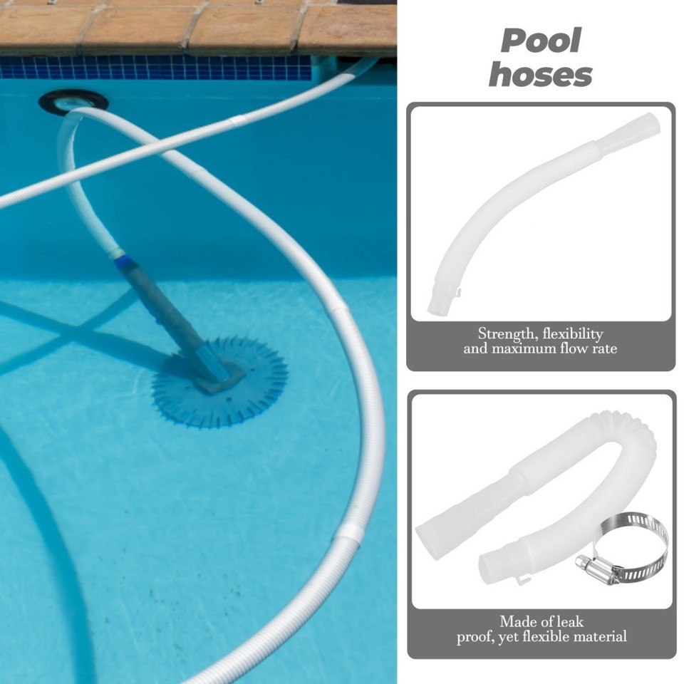 2 Count Pool Filter Hose Pipe Swimming Accessories Pump Replacement ...