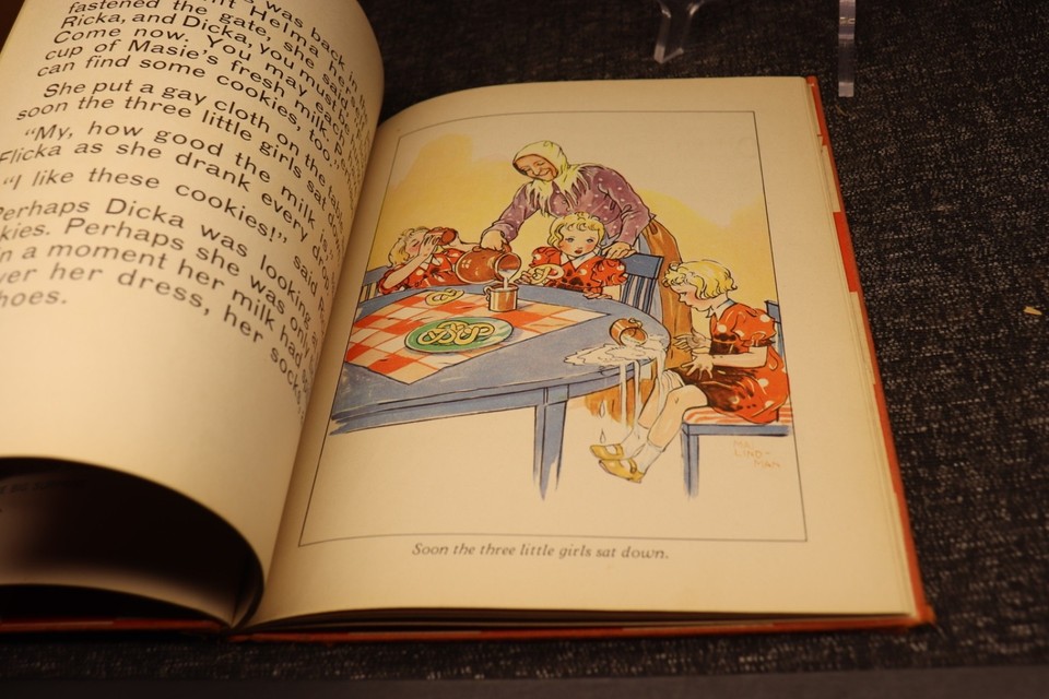 Flicka Ricka Dicka & New Dotted Dresses HC Book Maj Lindman 1939 1st ...