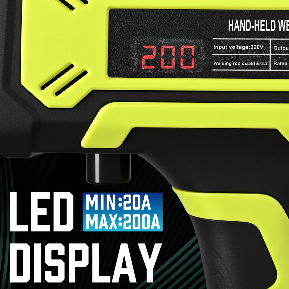 4600W Electric Handheld Arc Welder Welding Adjustable Digital Portable ...