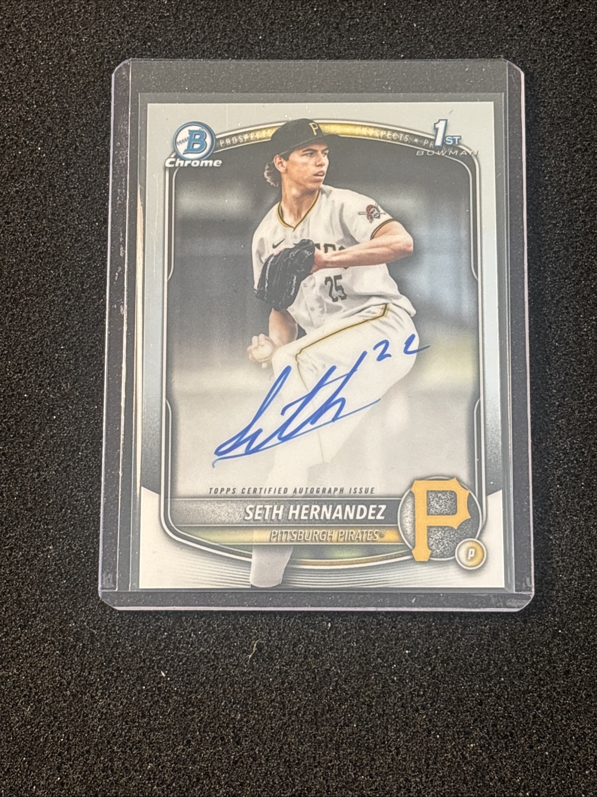 Seth Hernandez 2025 Bowman Draft Chrome 1st Bowman AUTO Pirates ...