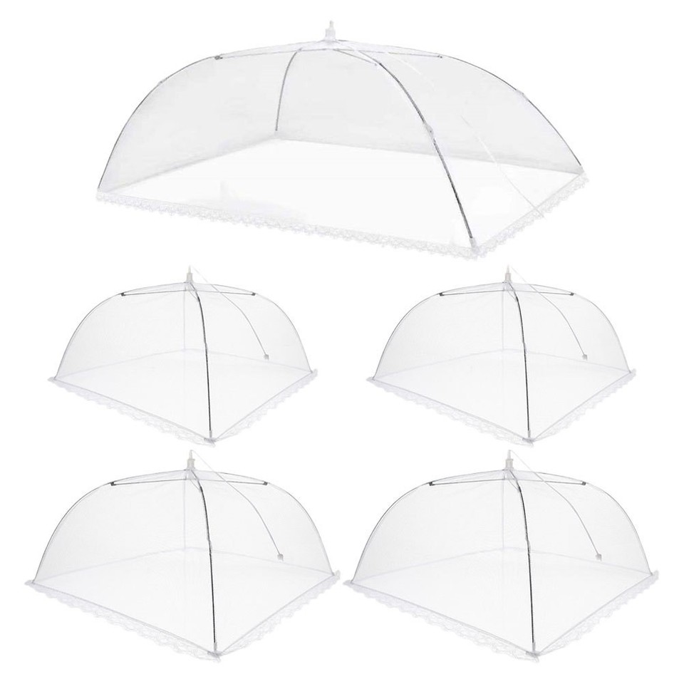 5Pcs Food Cover Mesh Tent Collapsible Protectors for Outdoor Use | eBay UK