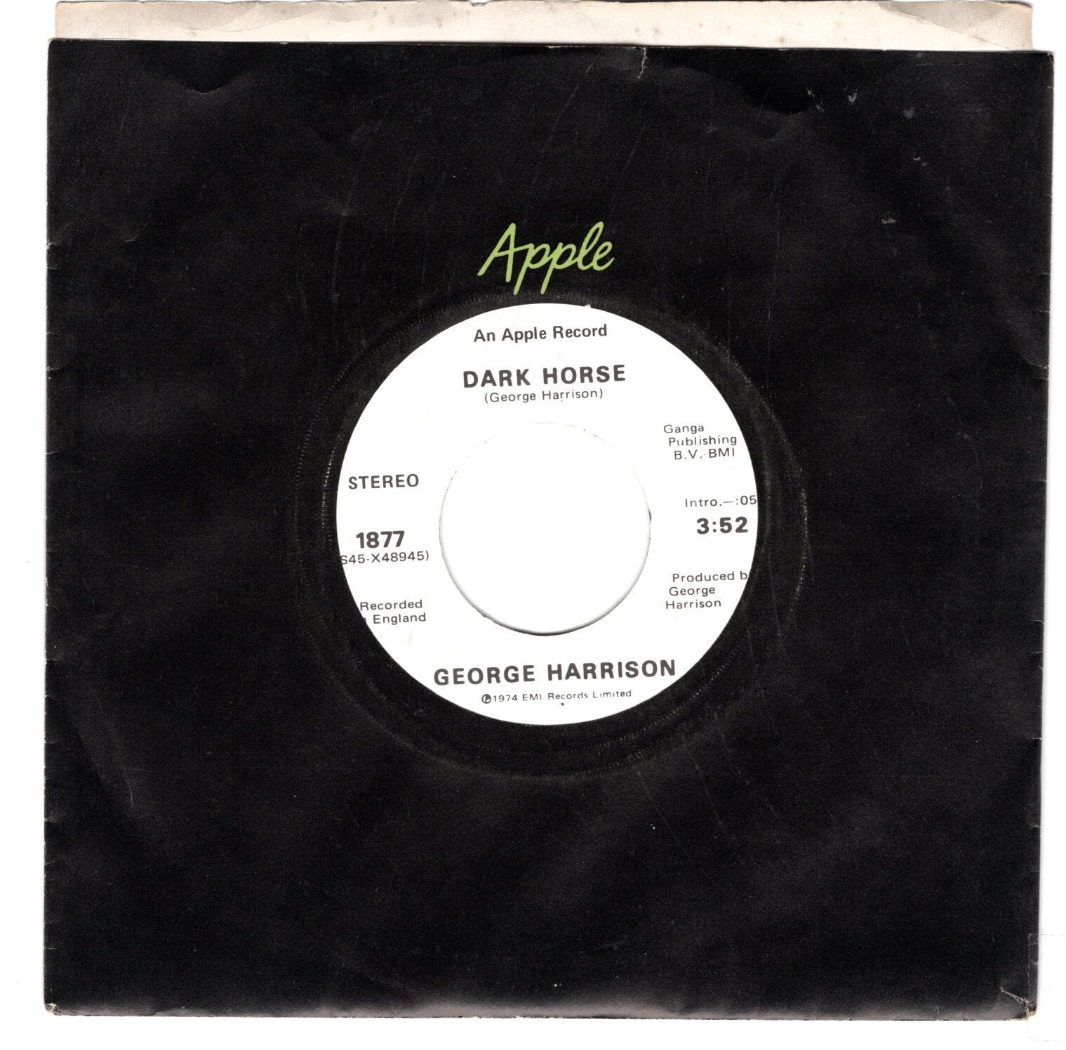 George Harrison-Dark Horse (VG+) white label | eBay