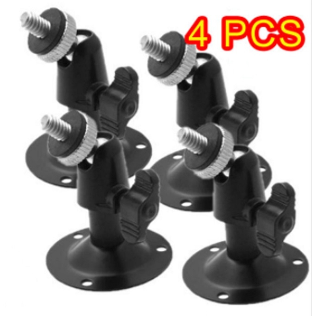 4 SETS of Camera CCTV Wall Bracket Mount Metal Holder Cameras + Screws ...