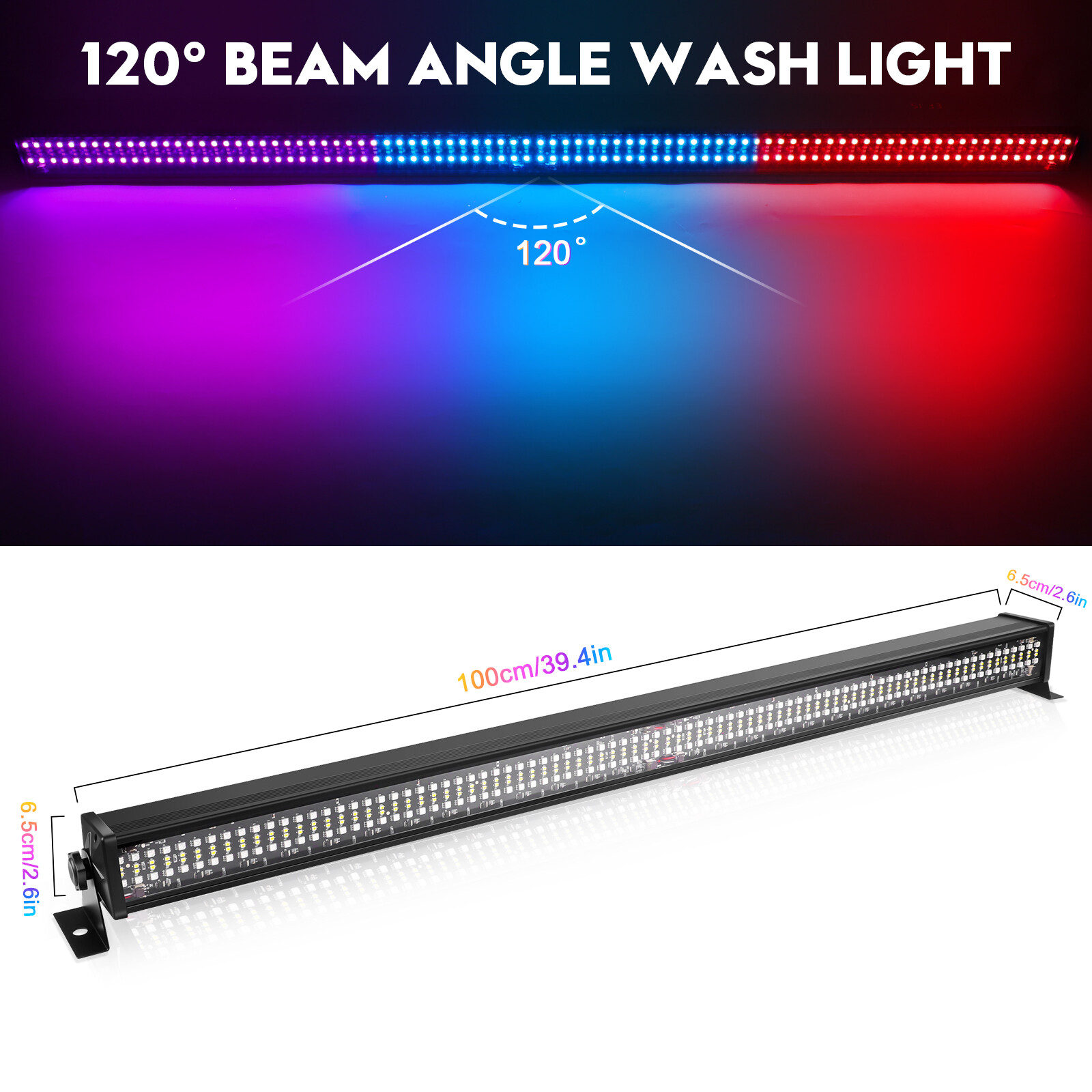 120W RGB LED Wall Washer Licht Bar 336 LED DMX Weihnachten ...