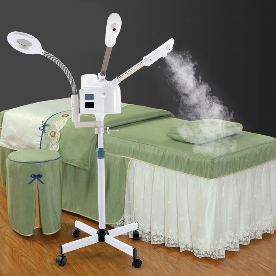 White 3 in 1 Facial Steamer Spa Salon Facial Steamer Machine Height ...