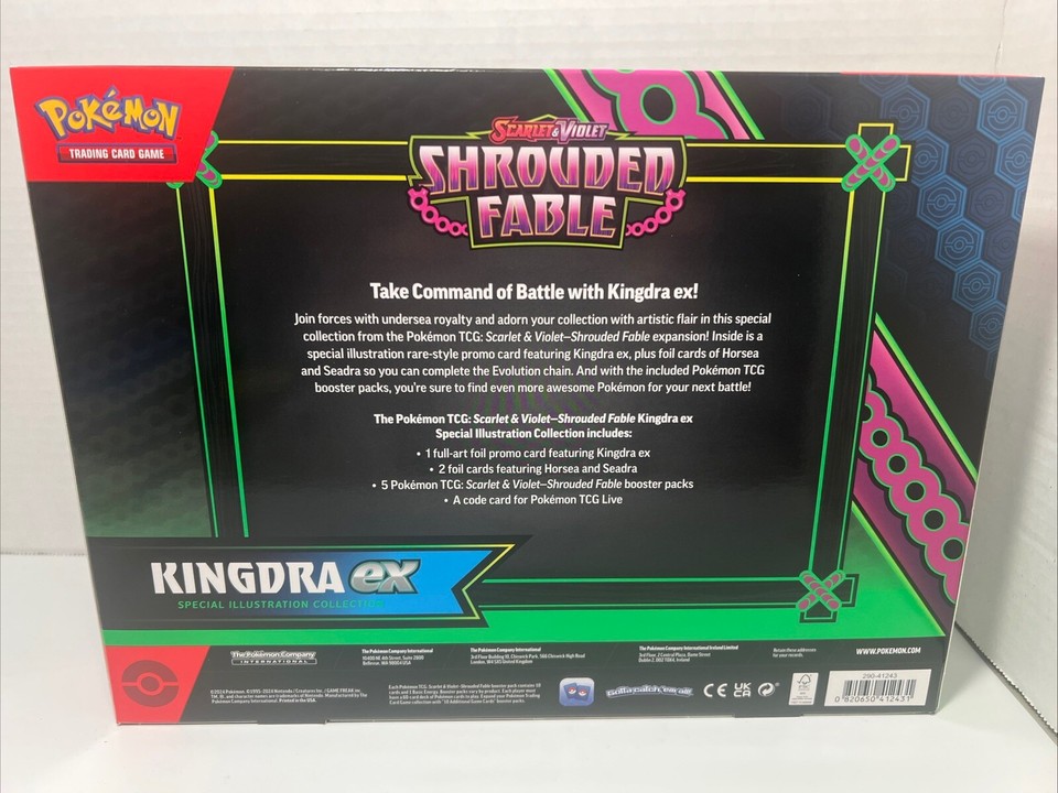 Pokemon Kingdra ex Special Illustration Collection Box Sealed Shrouded ...