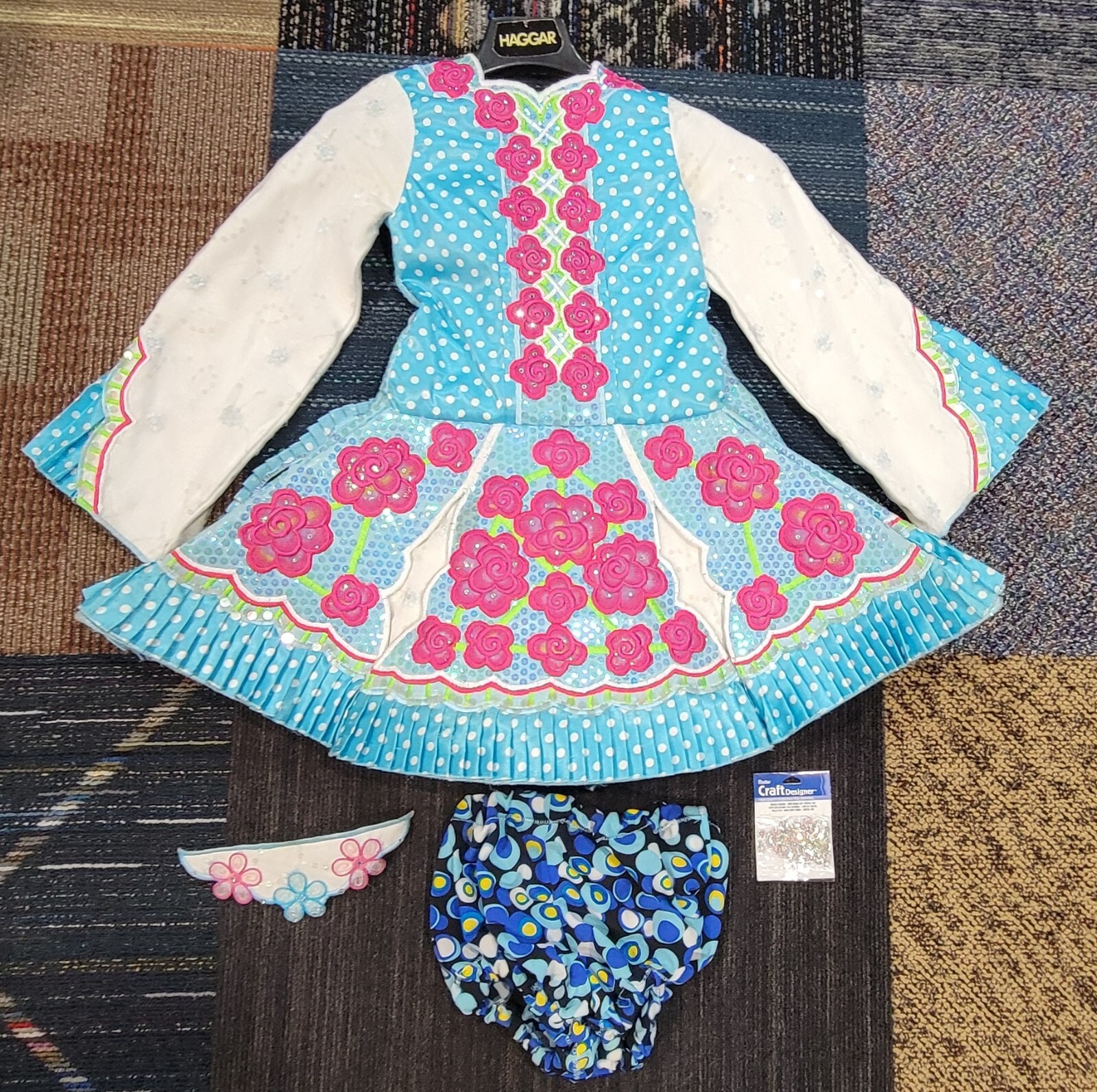 Girls Tween Teen Irish Dance Solo Pageant Dress Sequ… - Gem