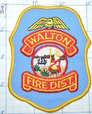 CALIFORNIA, WALTON FIRE DISTRICT VINTAGE PATCH | eBay