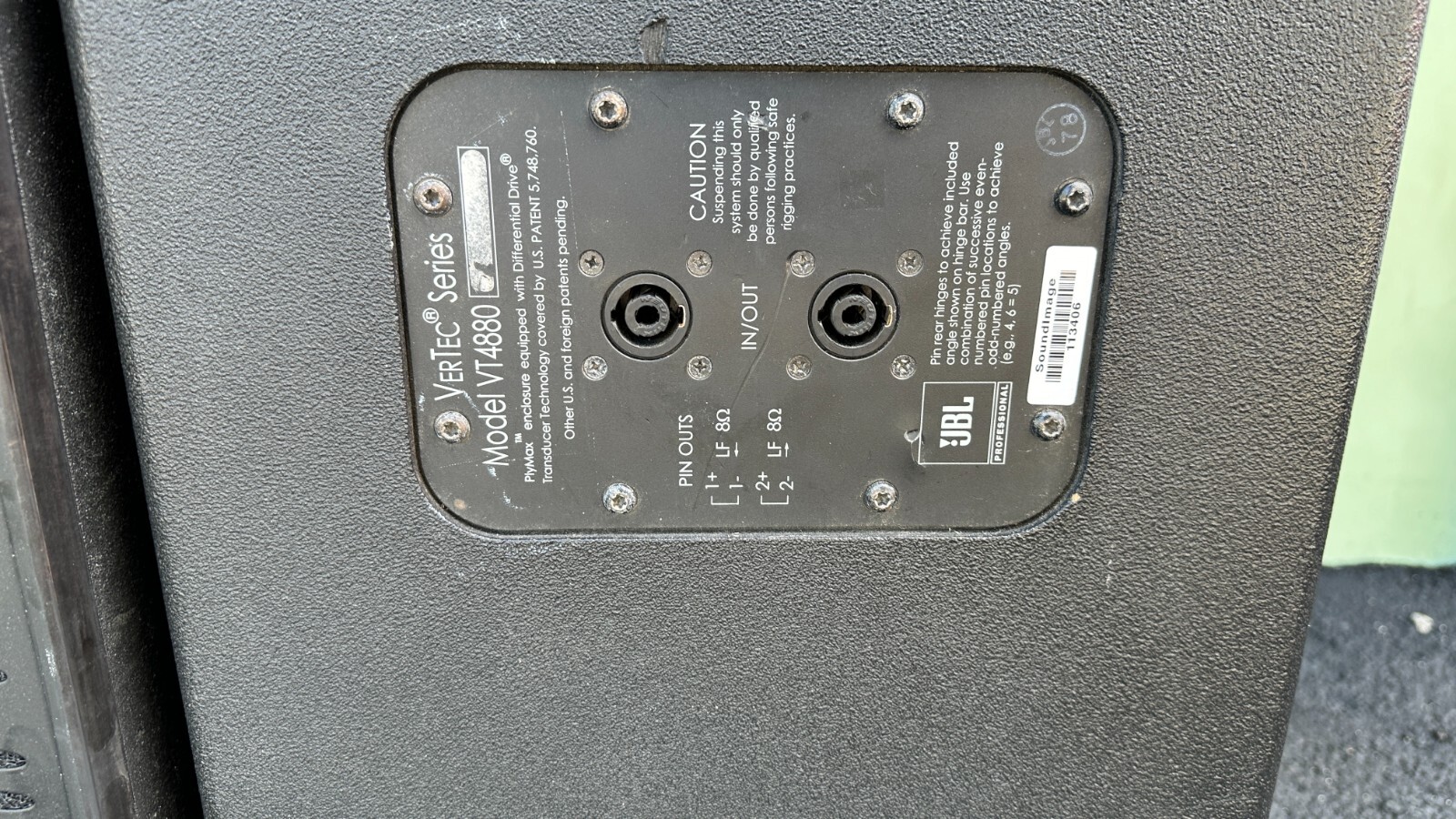 JBL Vertec VT4880 DUAL 18" Sub Line Array Element (LOT OF 2 ...