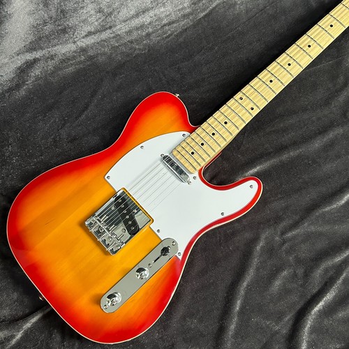 Tele Electric Guitar Cherry Sunburst Color Double Binding Maple ...