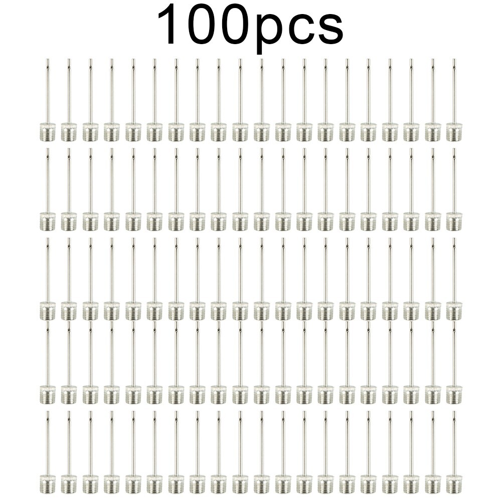 Easy to Carry Portable Air Pump Needle Ideal for Inflating Balls 100pcs ...