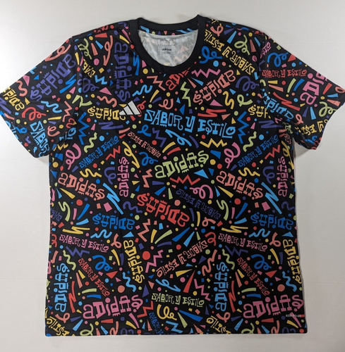 Adidas Shirt Soccer Jersey Mens XXL All Over Print MLS Preshi Hispanic ...