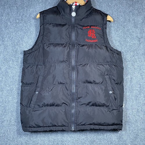 Flow Society Puffer Vest Jacket Mens Small Coat Lacrosse | eBay