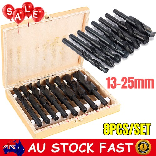Reduced Shank Drill Bit Set 8 piece HSS Bench Twist Drill Bits Metric ...