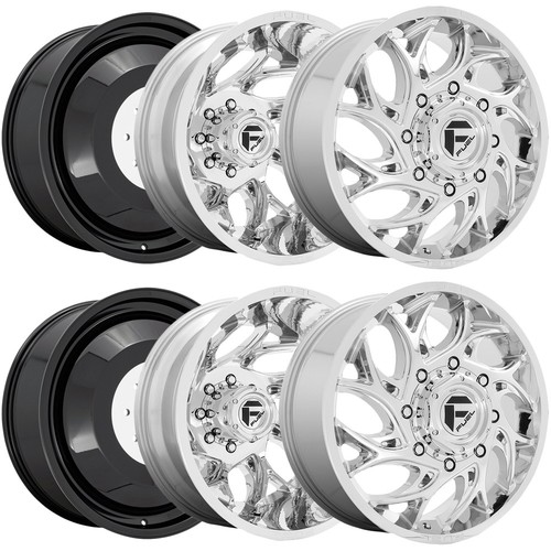 (Set of 6) 20" Inch Fuel D740 Runner Dually 8x210 Chrome Wheels Rims | eBay