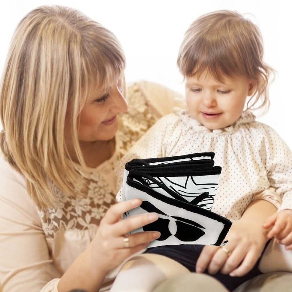 KaPing My First Black and White High Contrast Soft Book , Infant Tummy ...