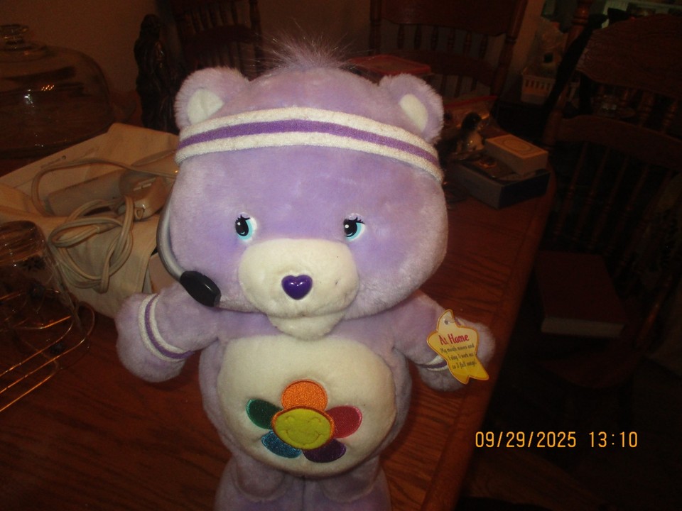 CARE BEAR Fun & Fit Animatronic “HARMONY BEAR” sings 3 songs and Moves ...