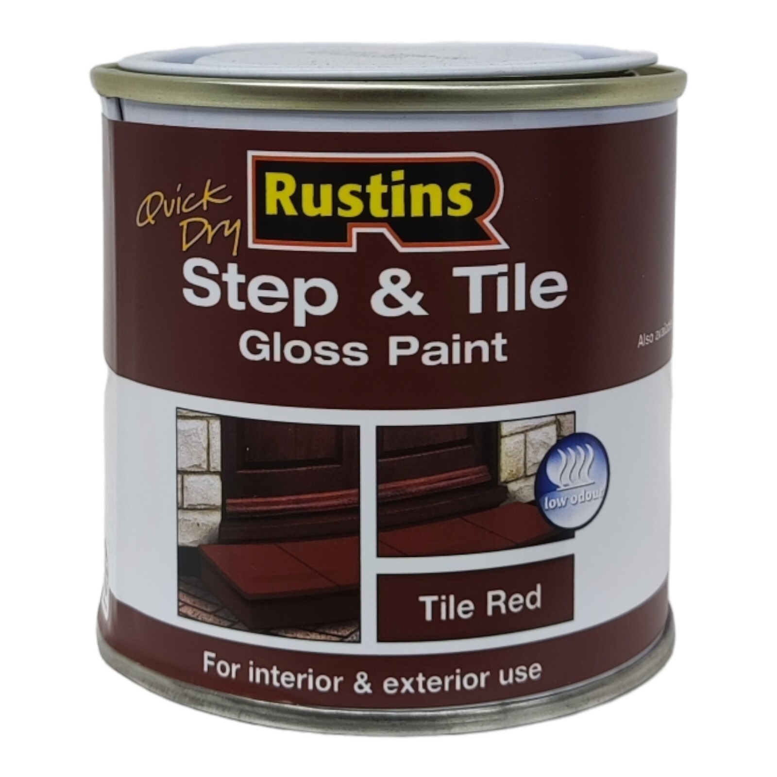 Rustins Step and Tile Gloss Floor Paint - Tile Red 250ml | eBay UK