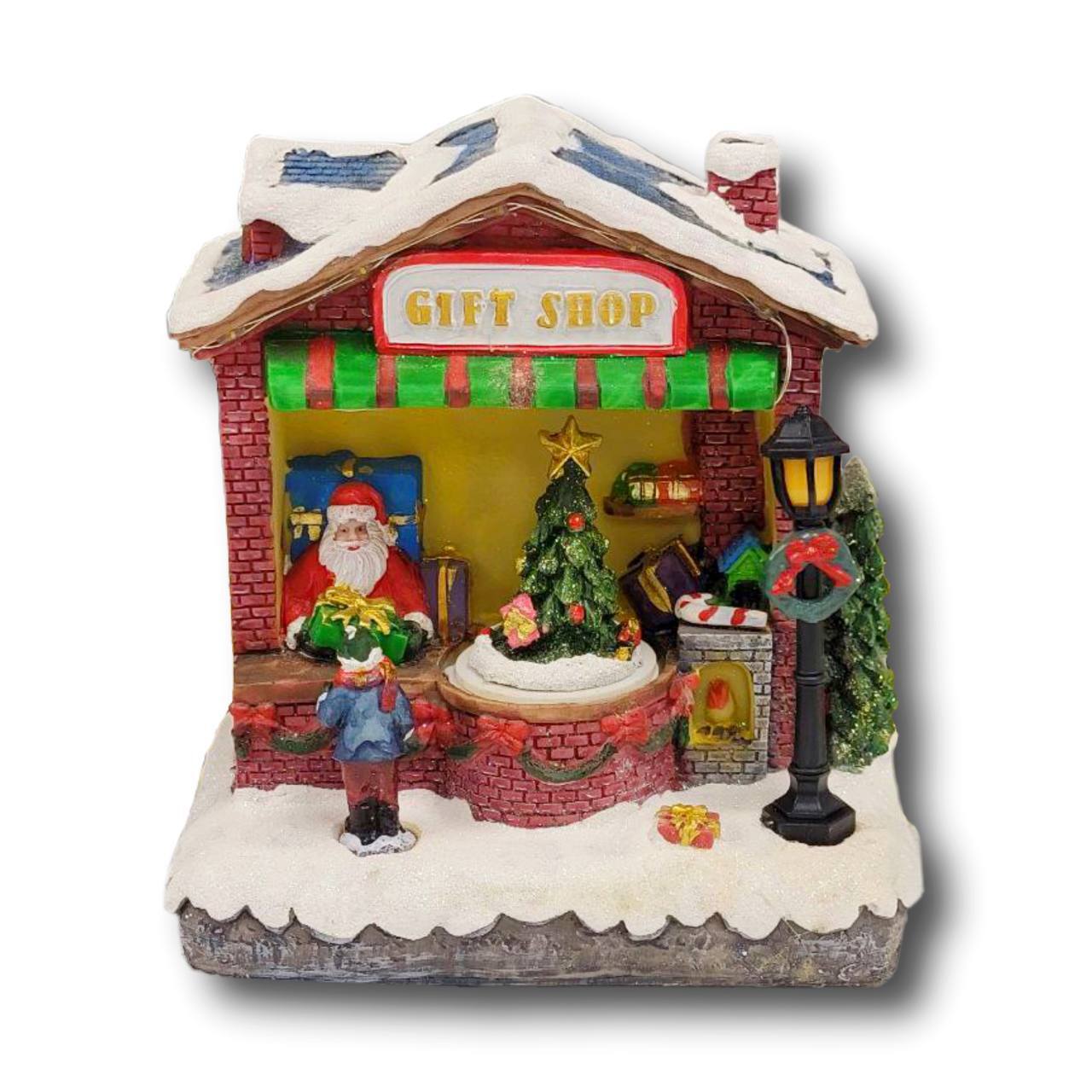 Wizardi Santas Gift Shop Christmas Decoration. Christmas Village F07M3 ...