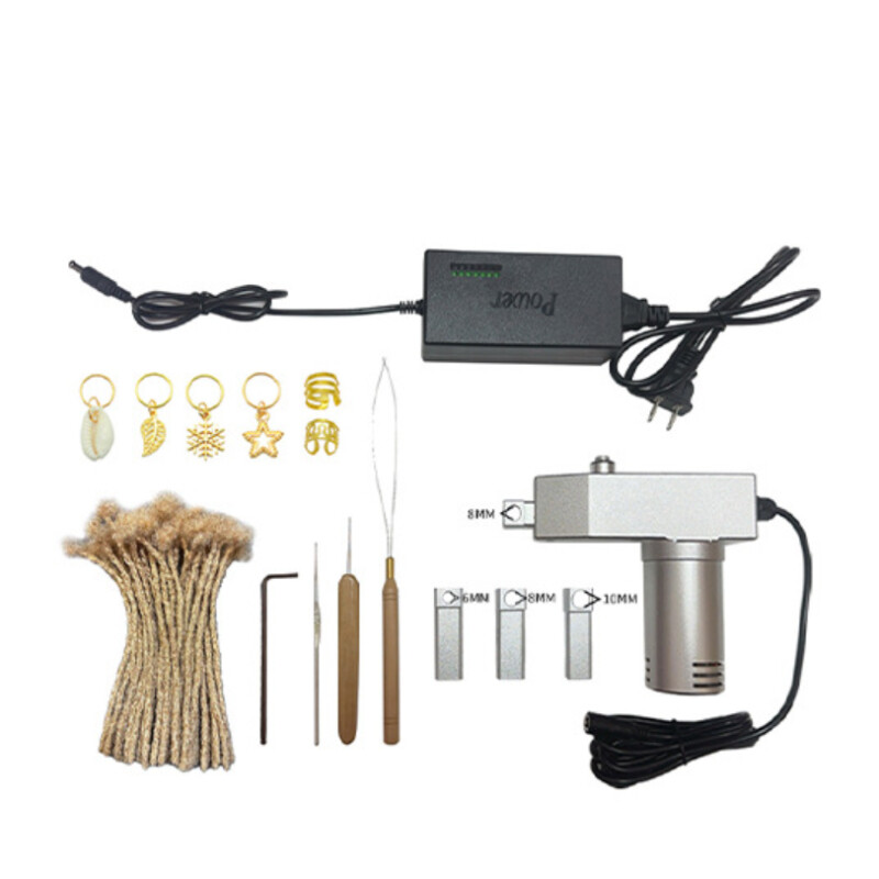 6MM/8MM/10MM Dreadlock Machine Electric Instant loc Machine Portable AC ...