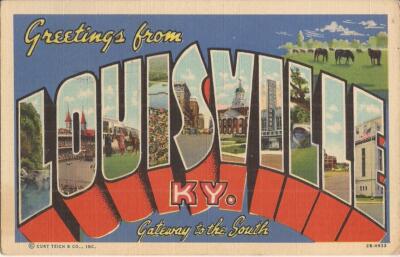 Louisville, KENTUCKY - LARGE LETTER - 1948 | eBay